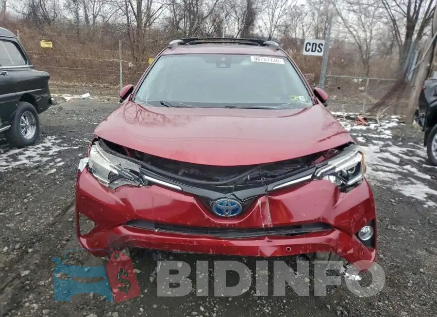 Toyota RAV4 HV 2018 Red Automatic 2.5 L | JTMDJREV1JD185905 | Bidinfo APP